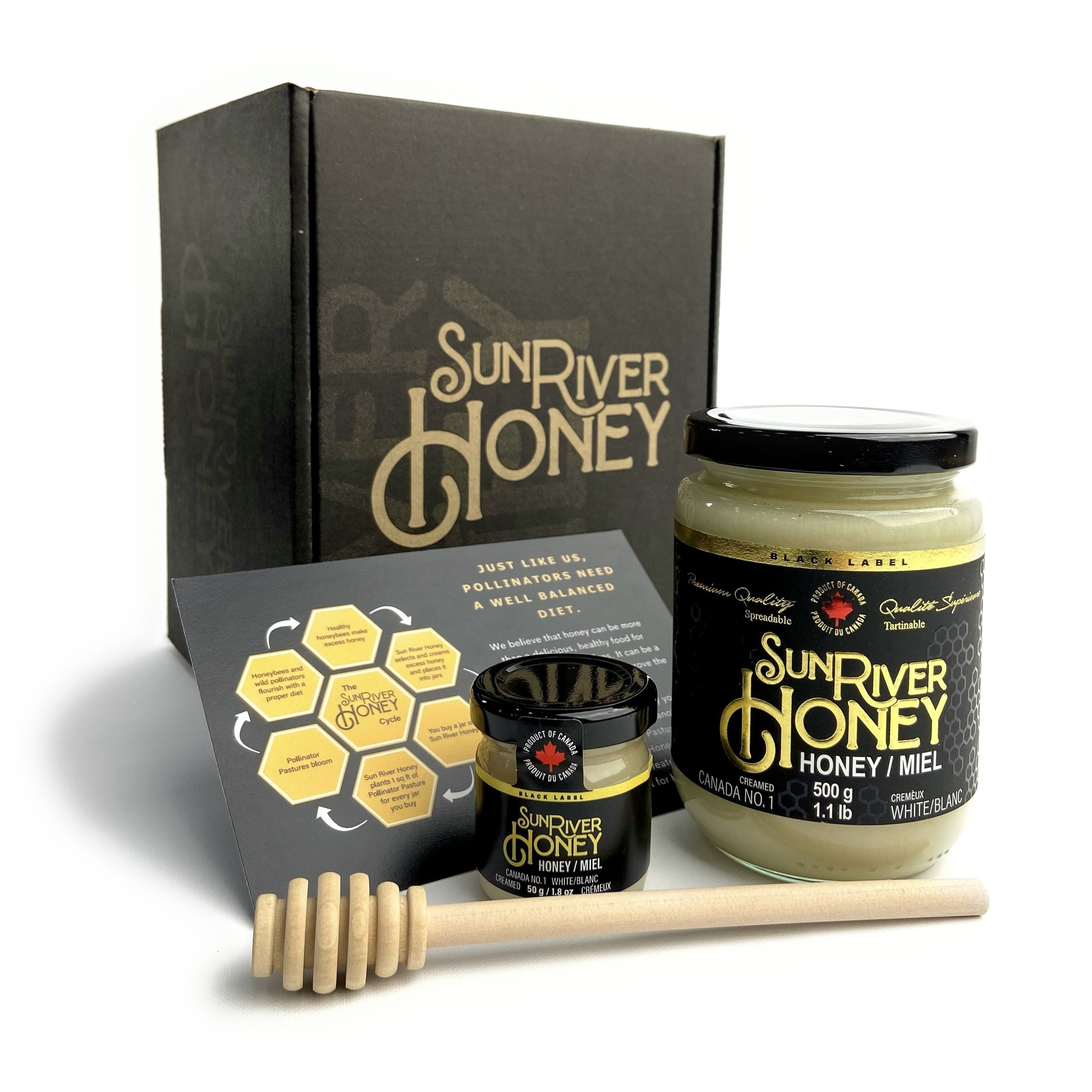 Natural Creamed Honey Gift Set + Mystery Mini – Sun River Honey